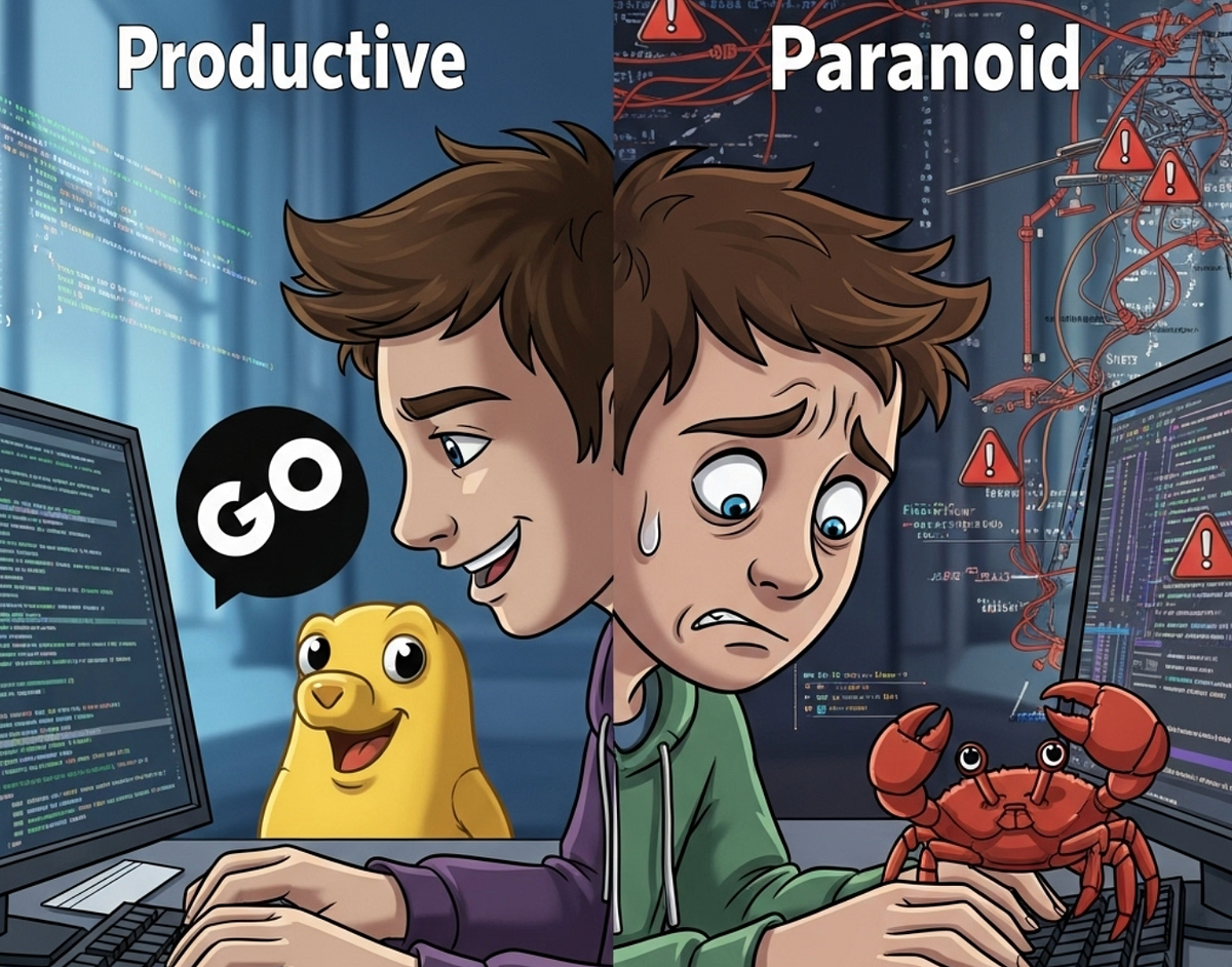 Go Made Me Productive. Rust Made Me Paranoid | by TechPreneur | Medium