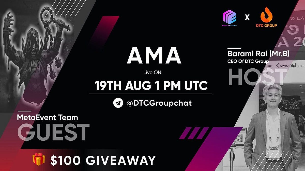 AMA Announcement with MetaEvents - DTC Group - Medium
