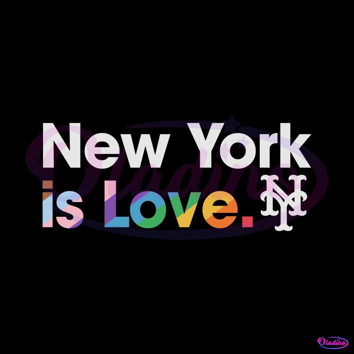 New York Mets Is Love City Pride Svg MLB Pride SVG Cutting File - Maire ...