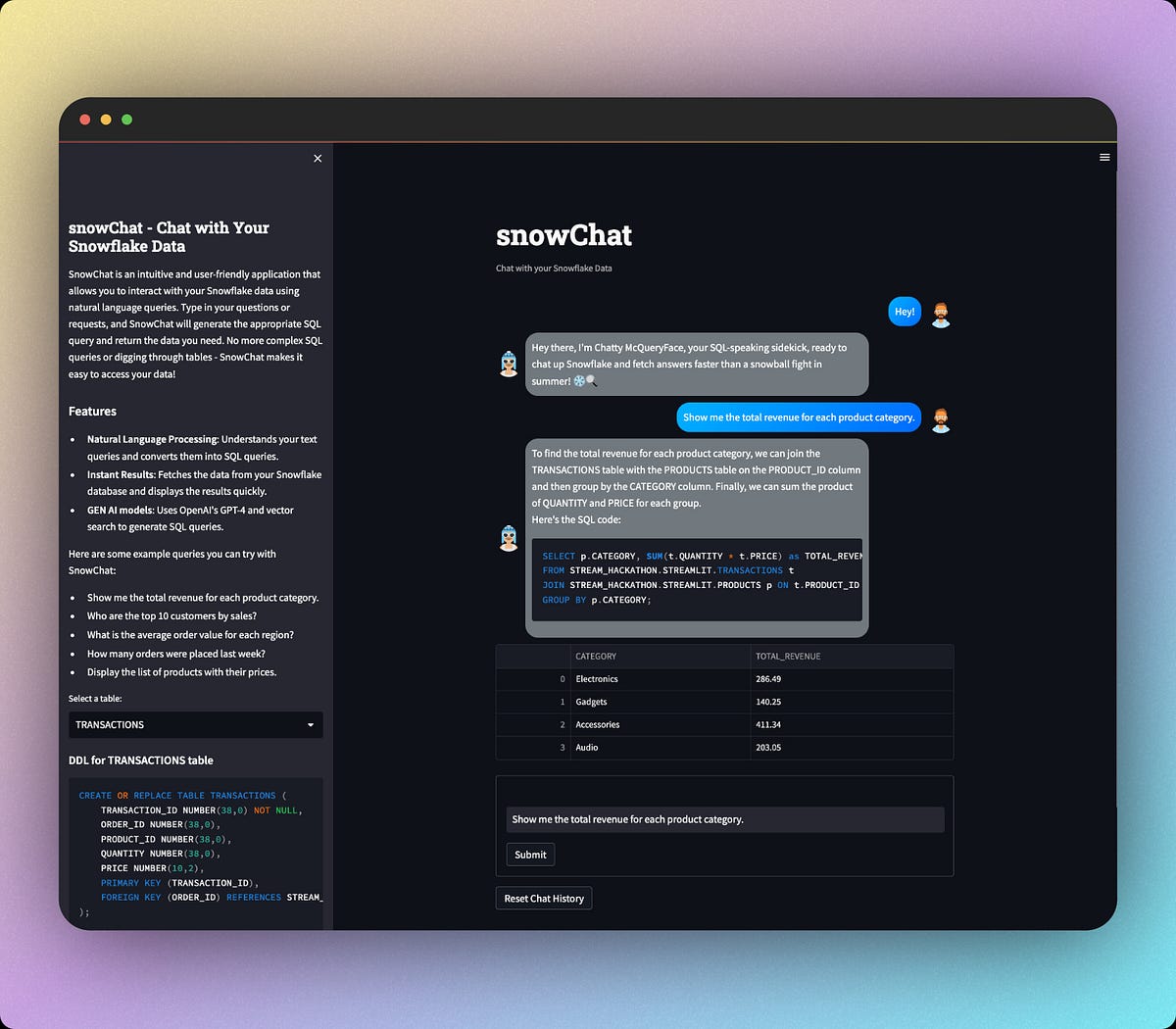 Transforming SQL Queries with AI: Introducing SnowChat, a GPT-4-powered ...