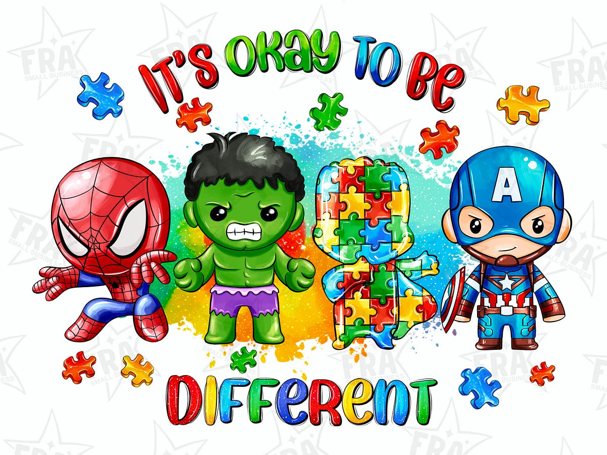 It’s Okay To Be Different Png, Autism Awareness Png, Autism Puzzle Png ...