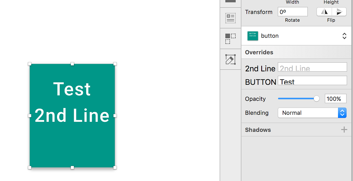 The CMD+J shortcut from the Button plugin only changes the first text layer — the button ...