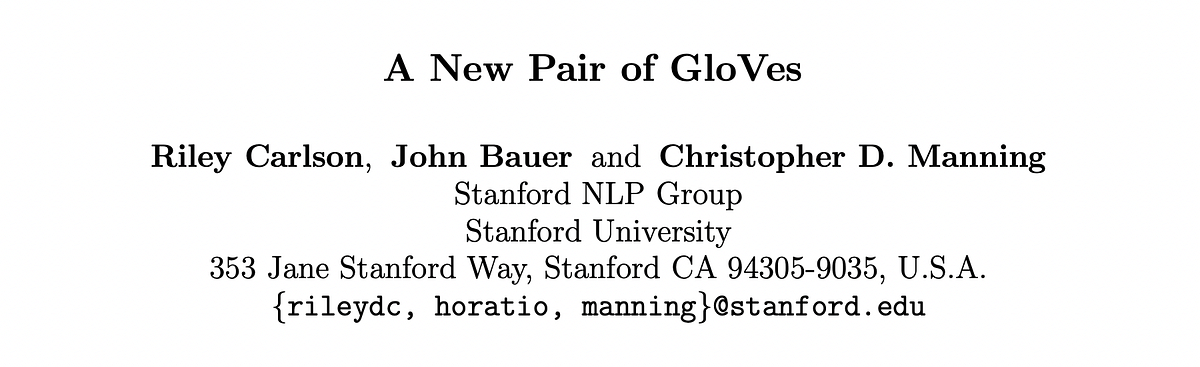 Papers Explained 432: GloVe 2024. This report details the creation and ...