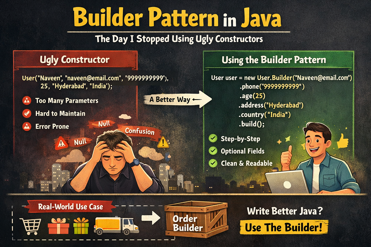 Builder Pattern in Java: The Day I Stopped Using Ugly Constructors | by ...
