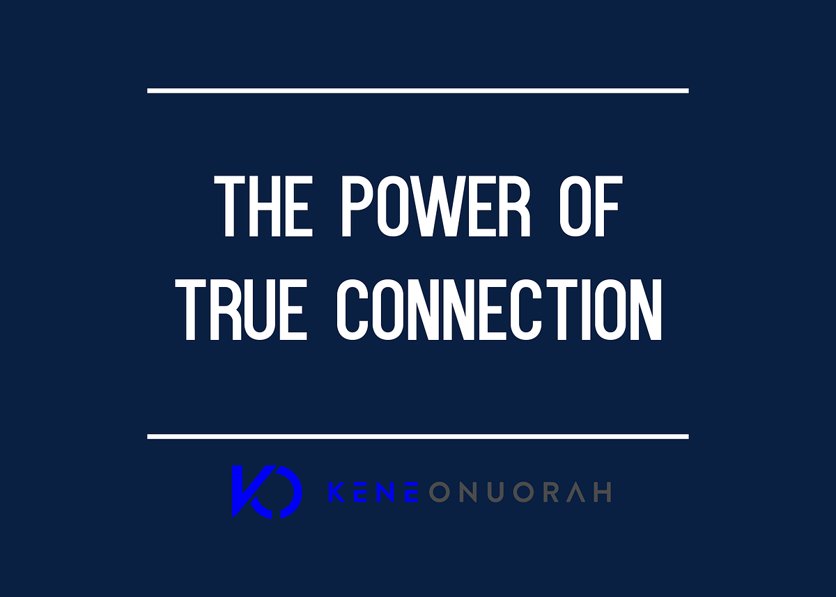 The Power of TRUE Connection. In the day and age where social media ...