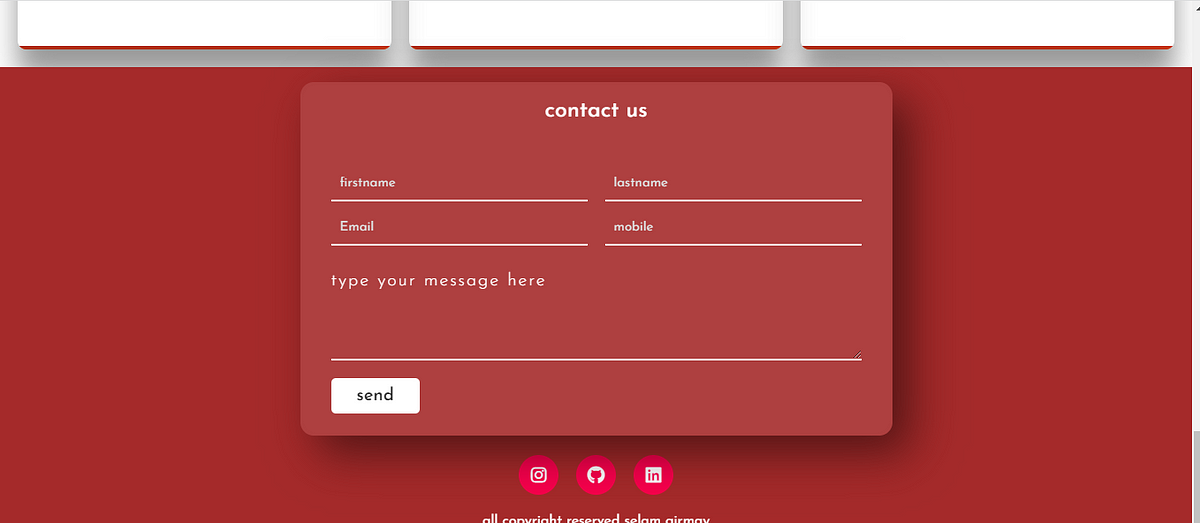 Portfolio Using Only Html Css A Portfolio Using Only Html And Css Can By Selam Girmay Medium