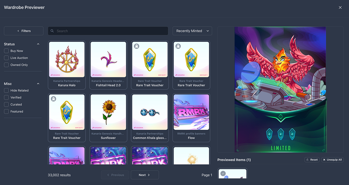 Wardrobe Preview — a new way to interact with Modular NFTs. | by Magusz ...