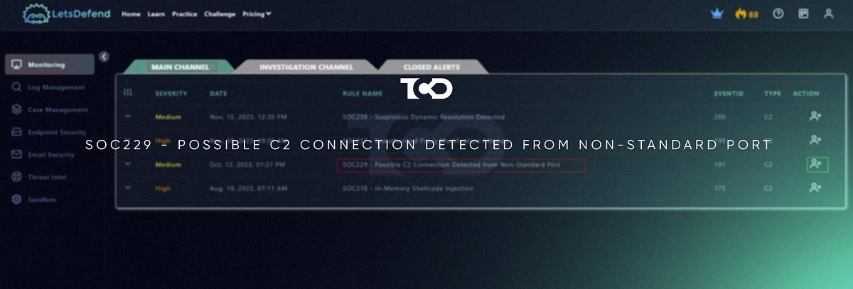 LetsDefend SOC Walkthrough | SOC229 — Possible C2 Connection Detected ...