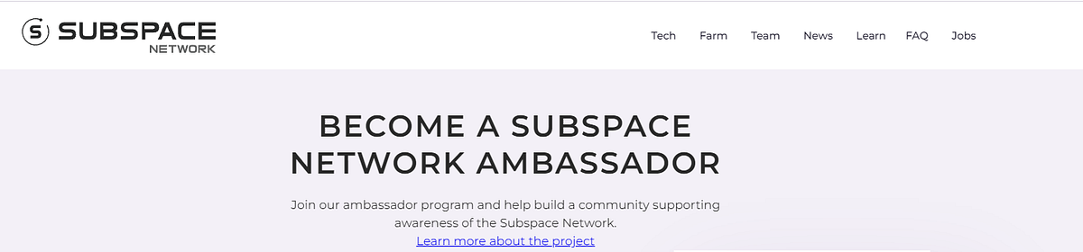 How to become a new Subspace ambassador? | by Mark Zilla | Medium