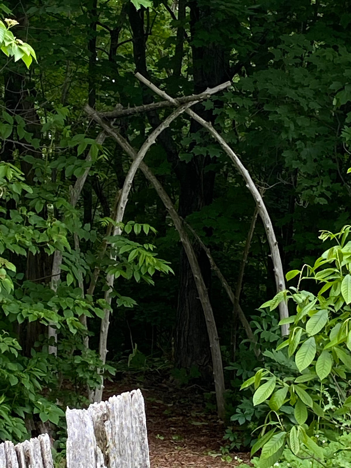 Stepping over the threshold. As we stand one foot over the threshold ...