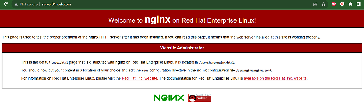 Installation and configuration of Nginx web service in RHEL/CENTOS 8 | by Shashi Nandan Kumar ...