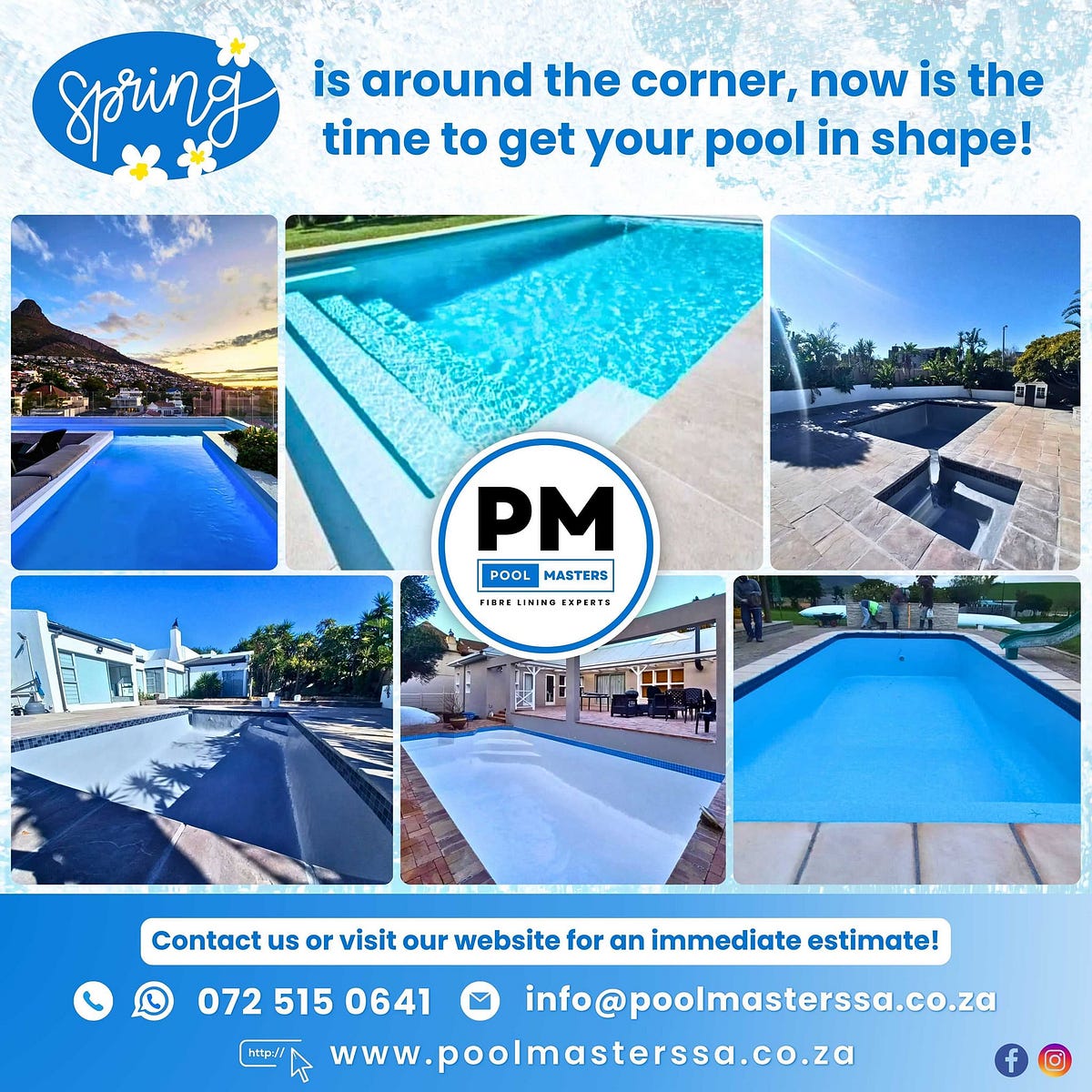 Is your swimming pool ready for Spring? - Poolmasters SA Fibre Lining Experts - Medium