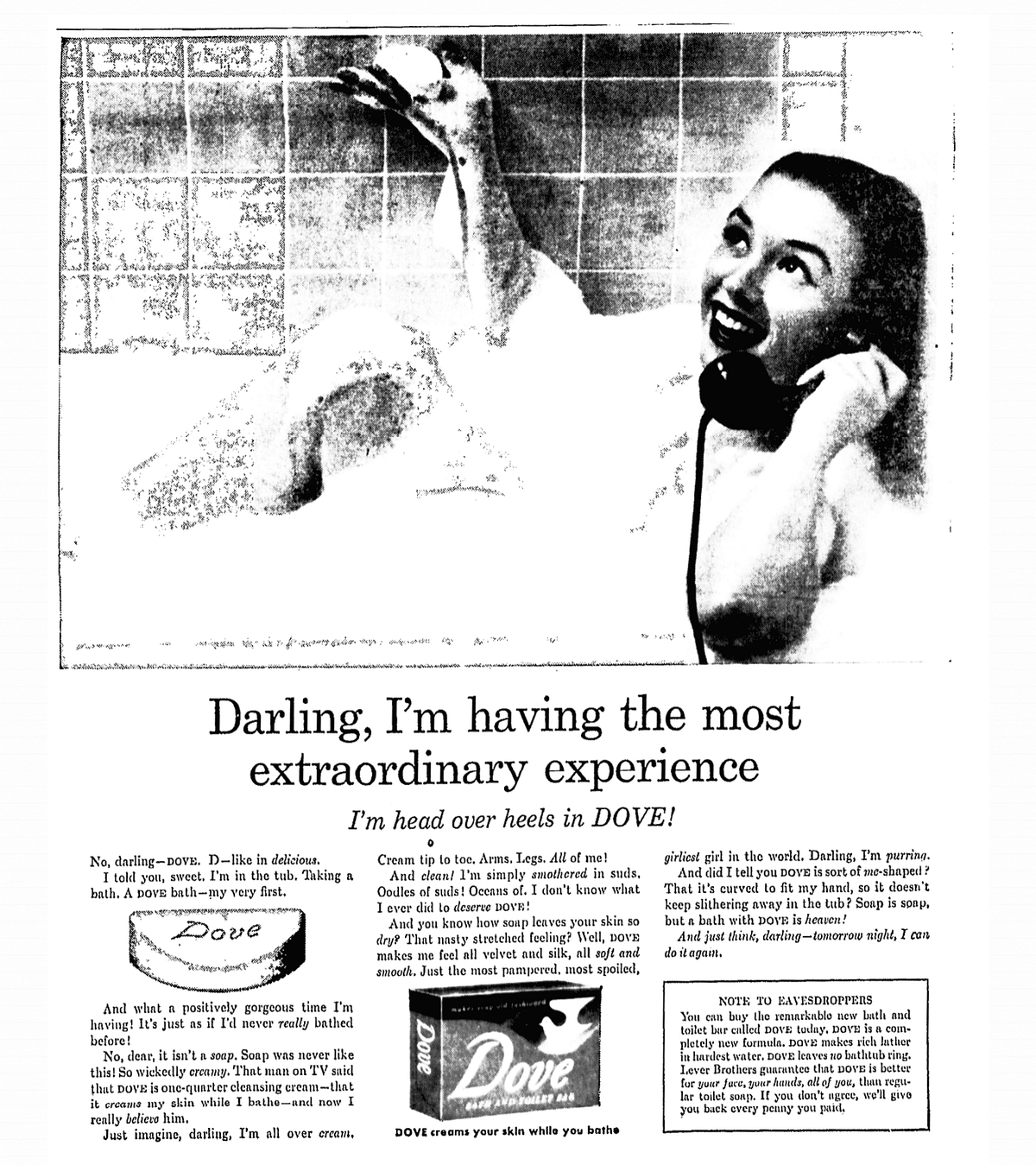 David Ogilvy Dove Darling Ad. Darling, I’m having the most… | by Dawood Ahmad | Jun, 2025 | Medium
