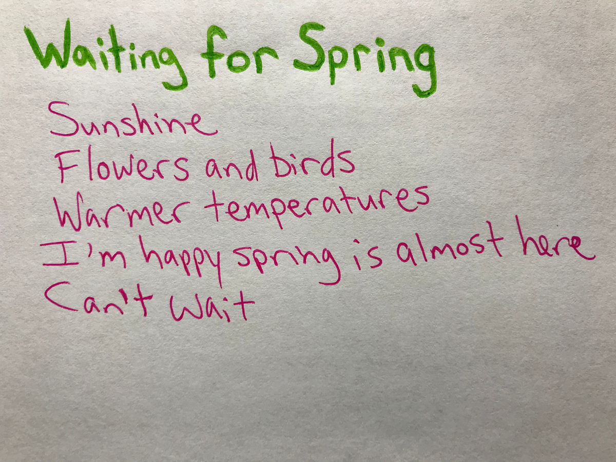 Waiting for Spring - Paper Poetry - Medium