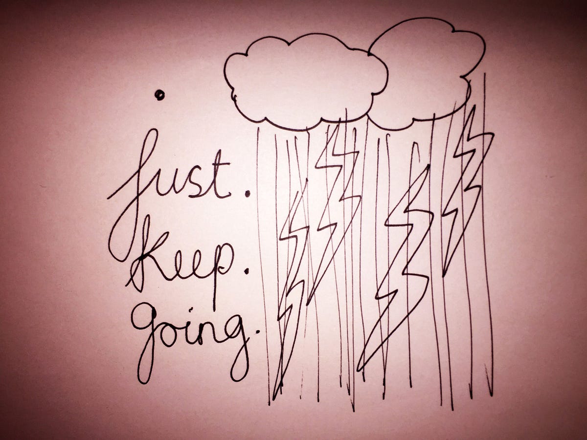 Just. Keep. Going.. Dear Self, | by Luke Hockley | Dear Self | Medium