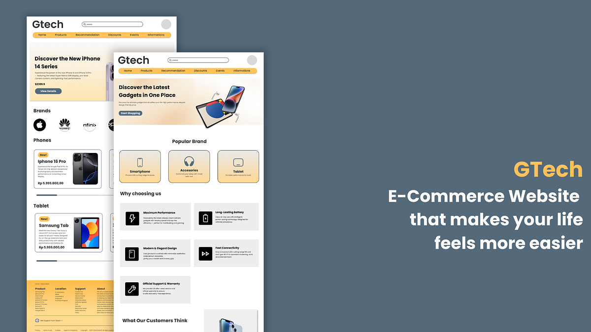 GTech, The New E-Commerce Website | by Grachia Freesella | Nov, 2025 ...