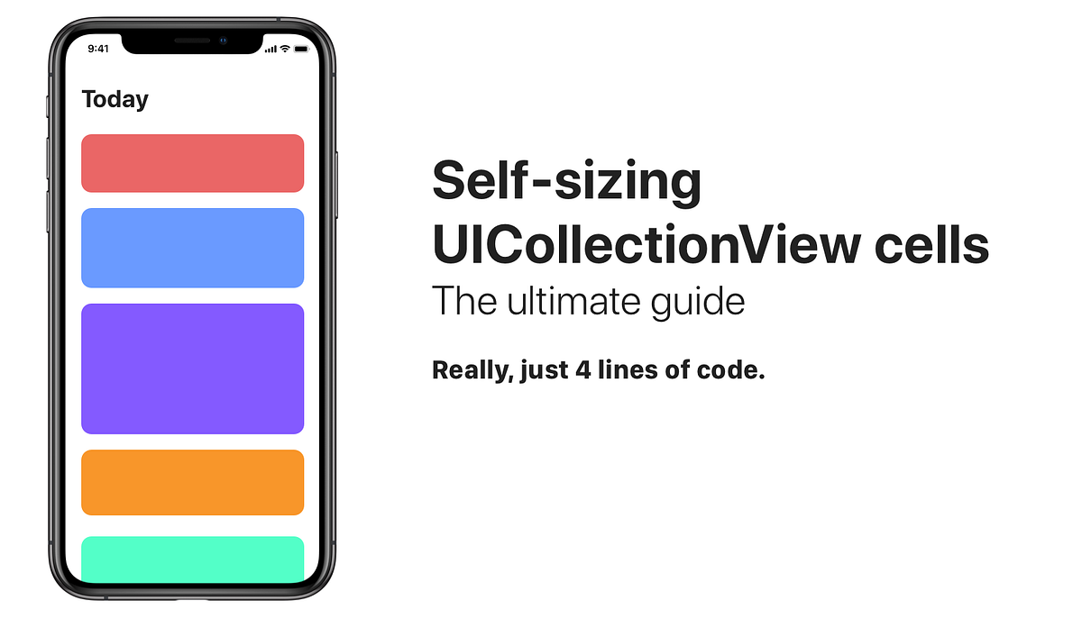 Self-sizing UICollectionViewCell: the quickest and simplest way | by Giuseppe Capoluongo | Medium