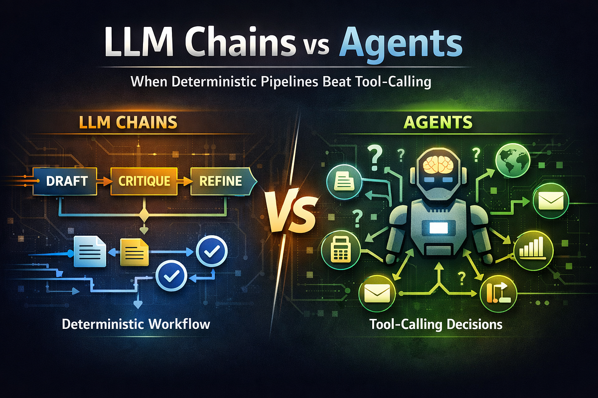 LLM Chains vs Agents: When Deterministic Pipelines Beat Tool-Calling ...