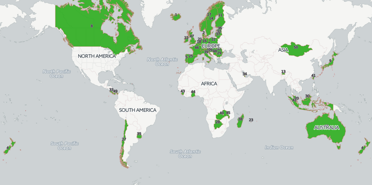 Top 50 Safest Countries in the World Revealed | by Sam | Medium