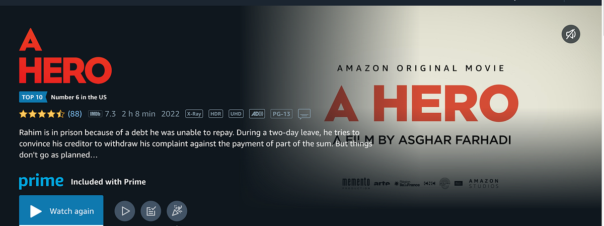 Movie Review — A Hero — Asghar Farhadi | by poojyam | Human Curated Reviews | Medium