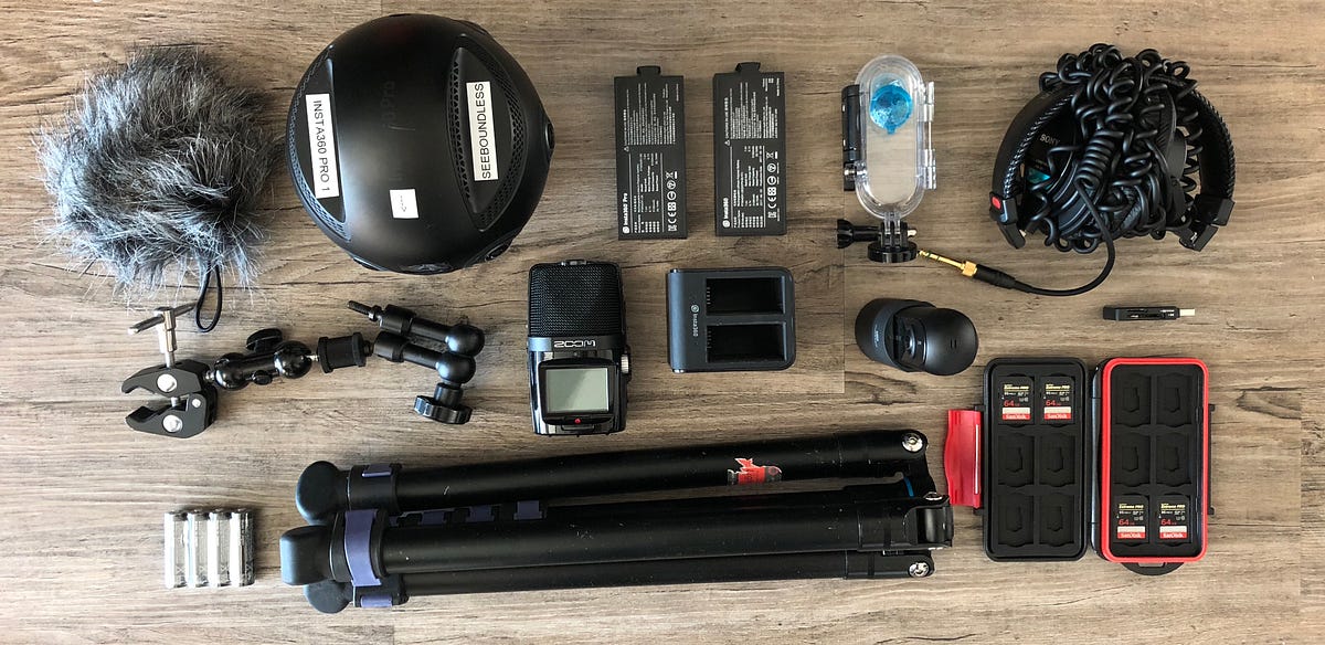 Our (current) 360 camera bag. The question we’re most often asked is ...