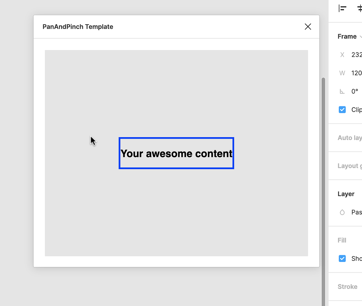 How to create a Pan`n`Pinch component for a Figma plugin. Step-by-step ...