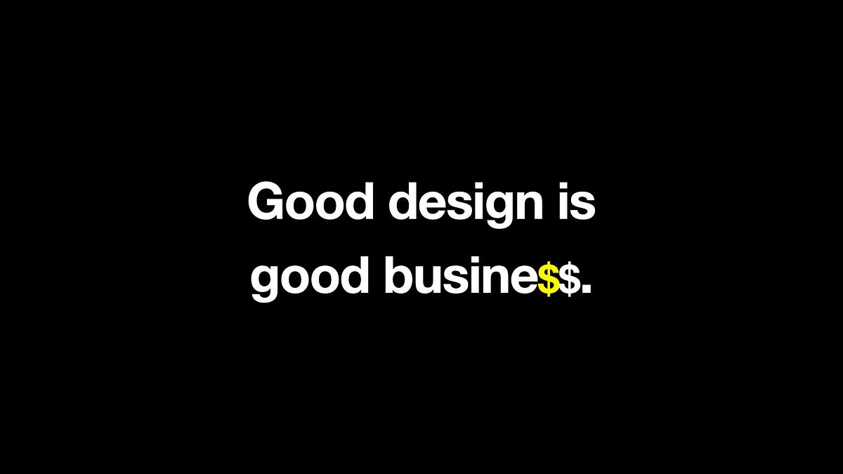 Design power— Beautiful designs attract people, yet a good design is a ...