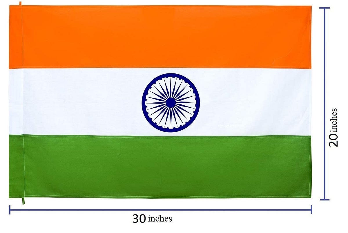 JAI HIND ! Premium Fabric Indian Flag (National Flag of India Size ...