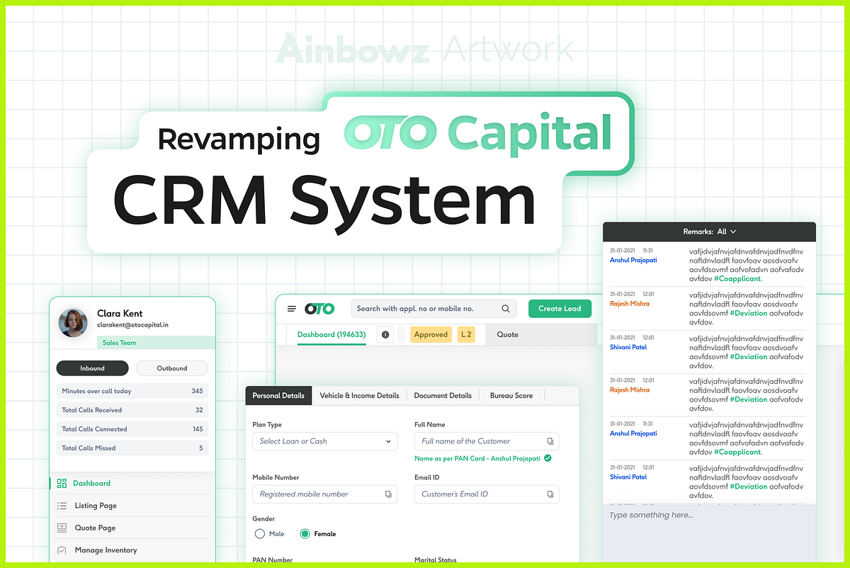 Revamping OTO Capital CRM System. How to simplify and improve design ...