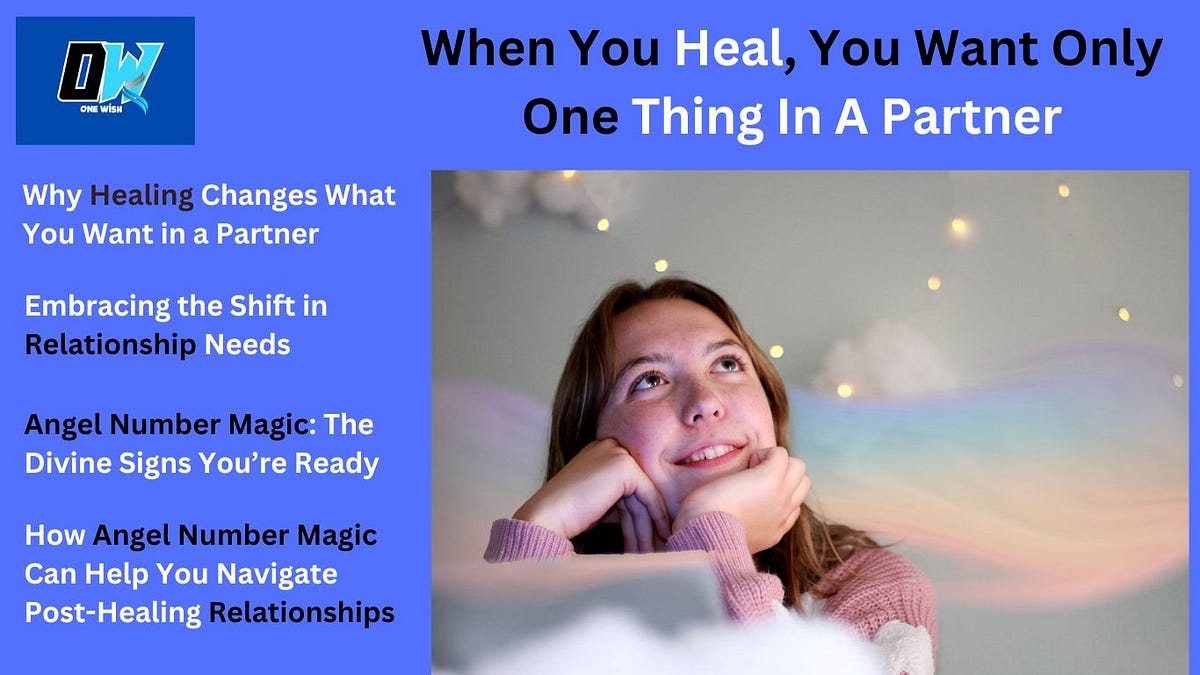 When You Heal, You Want Only One Thing In A Partner | by Official ...