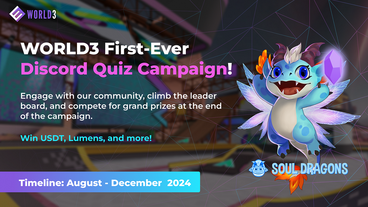 First WORLD3 Discord Quiz Campaign: August — December 2024 | by WORLD3 ...