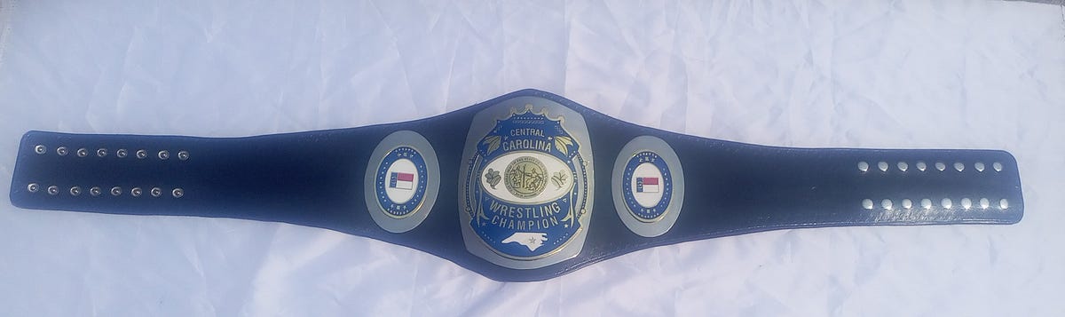 Central Carolina Heavyweight Wrestling Champion Belt Great Seal State ...