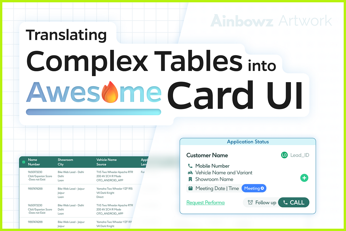Translating complex tables into awesome card UI | by Anshul Prajapati | Bootcamp | Medium