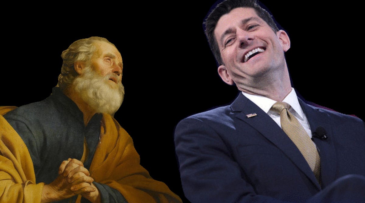 A Conversation Between Paul Ryan And St. Peter | by Kathleen Toohill ...
