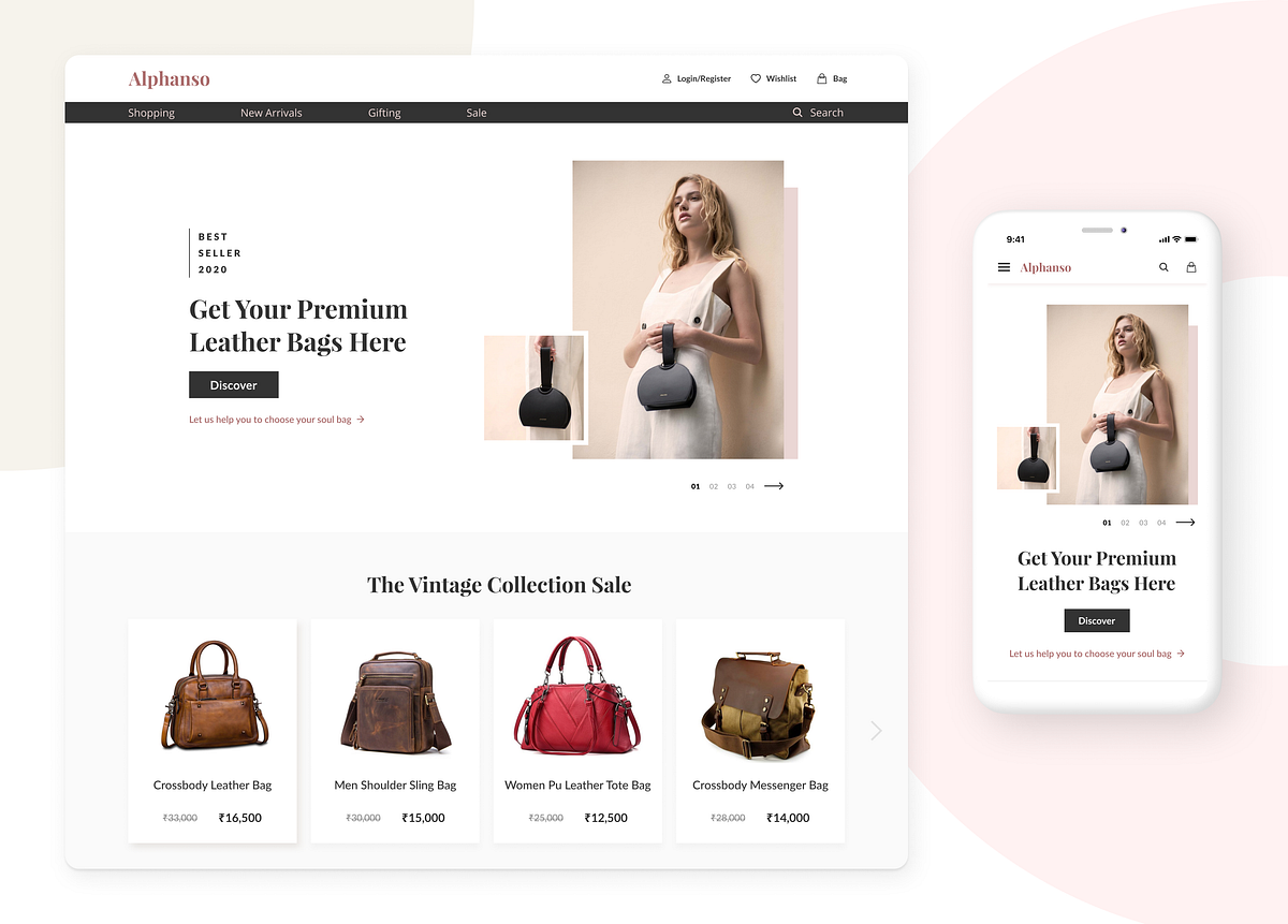 Building an online platform for selling Premium Quality Leather Bags ...