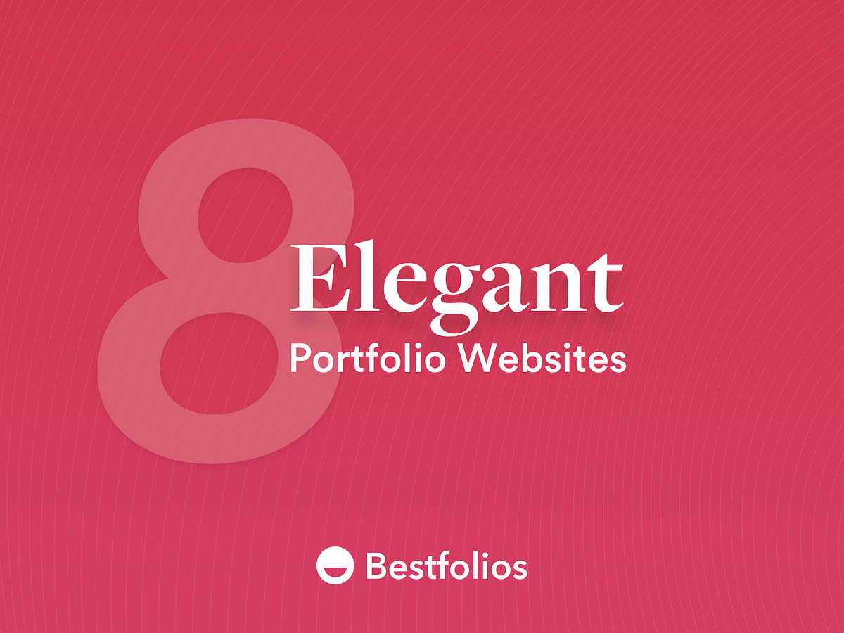 8 Elegant Design Portfolio Websites | by bestfolios.com | Bestfolios ...