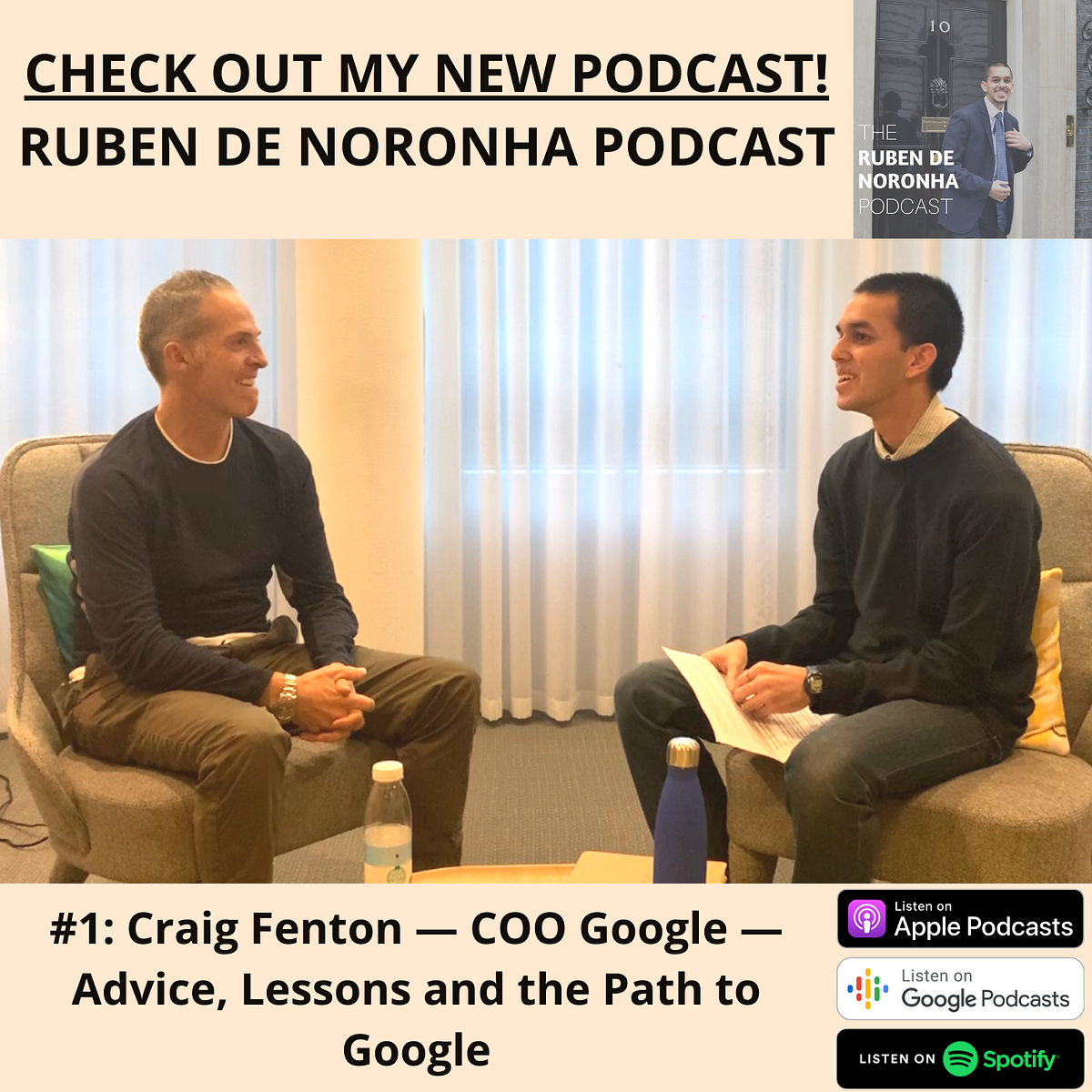 #1: Craig Fenton — COO Google — Advice, Lessons and the Path to Google ...