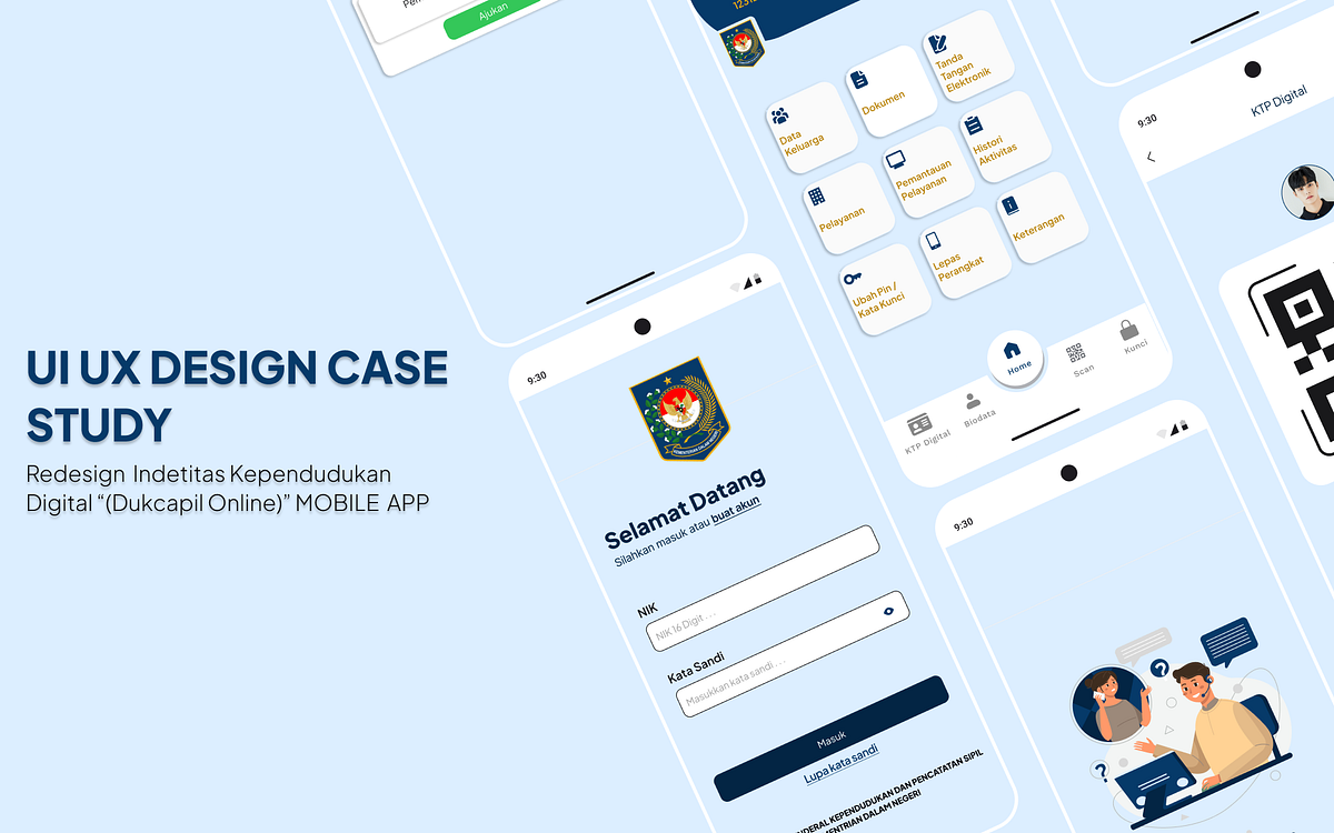 UI / UX Case Study : Redesign of the Indetitas Kependudukan Digital (Dukcapil Online) APP Using ...