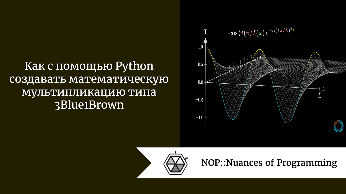Как с помощью Python создавать математическую мультипликацию типа 3Blue1Brown | by Андрей Шагин ...