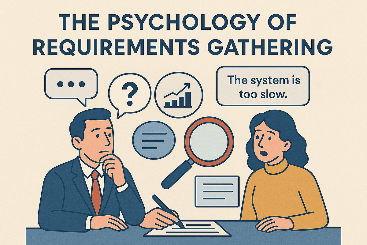 Gathering requirements is often seen as a technical process: ask the ...
