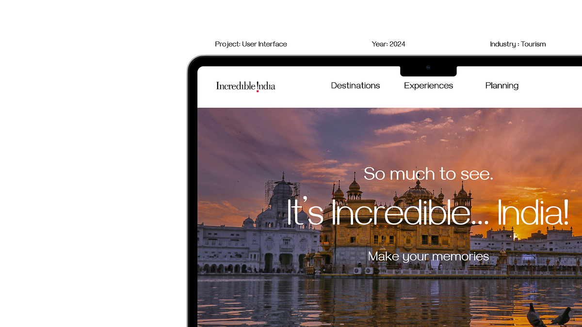 Incredible India: A UX Design Project | by Debaditya Sekhar Jena | From ...