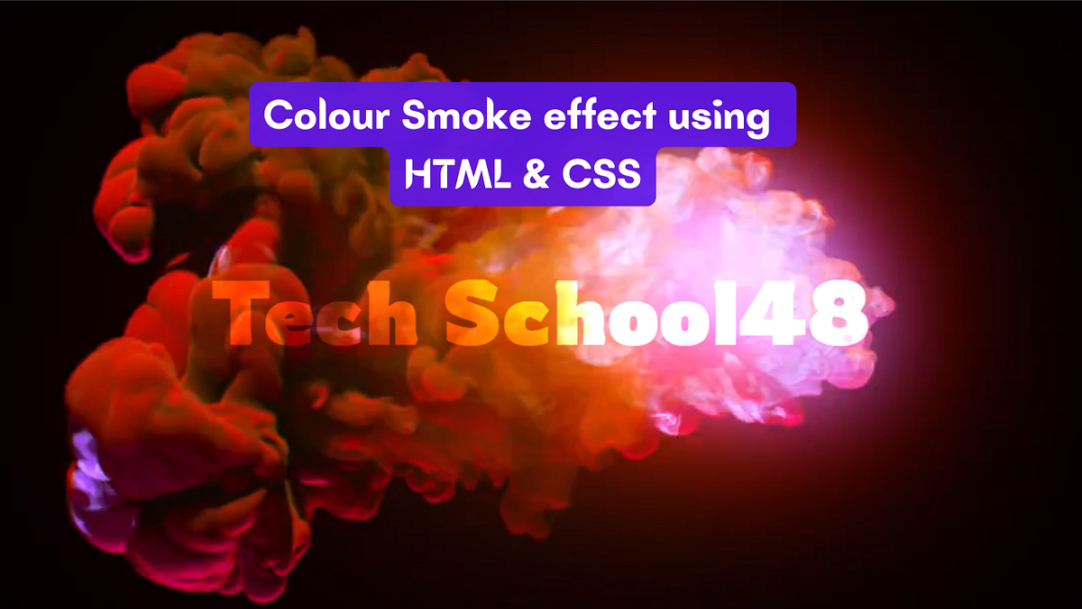 How Do You Create A Colorful Video Background Text Using Html And Css By Sujoy Chakraborty Medium