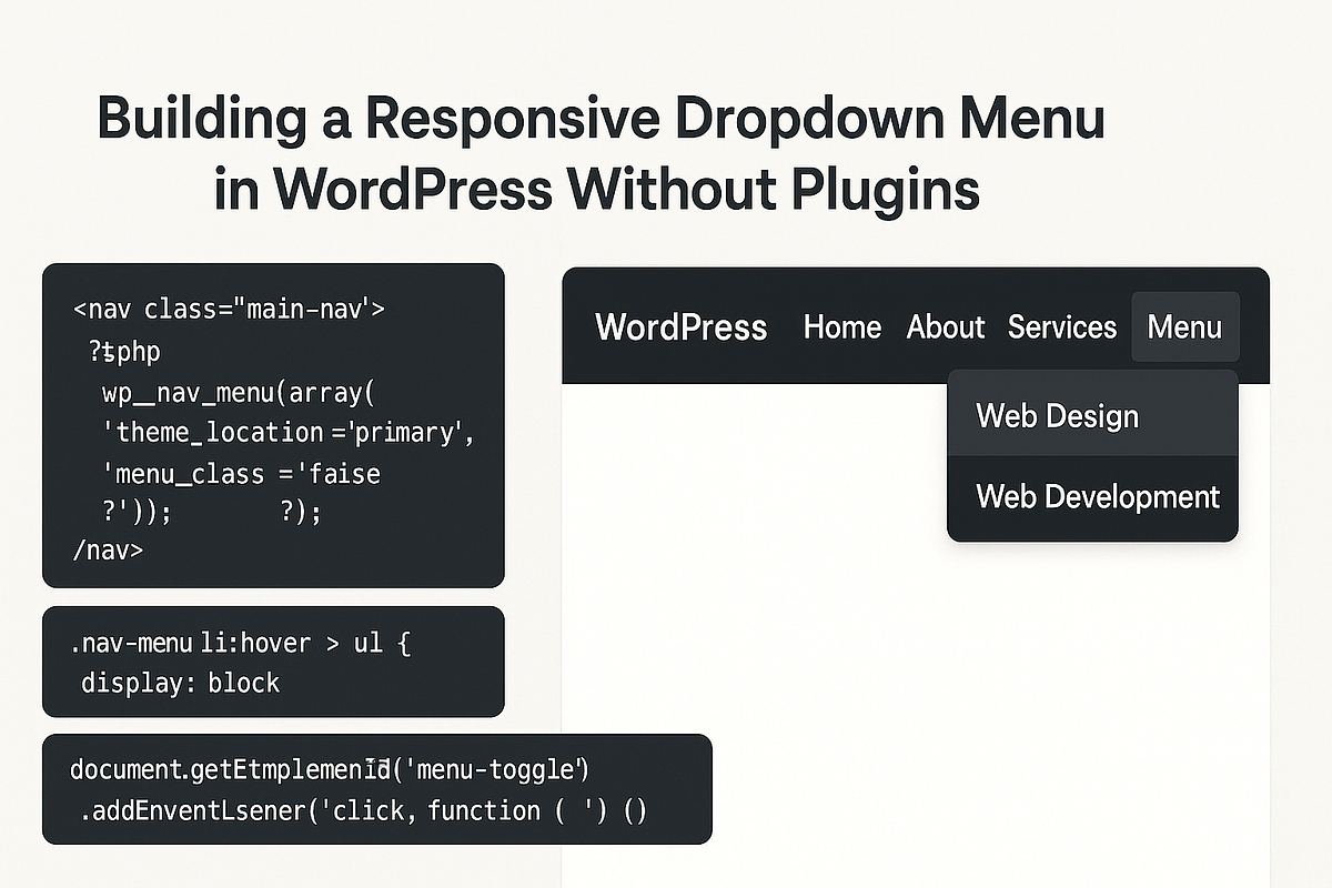 Build a Responsive Dropdown Menu in WordPress Without Plugins (Step-by-Step Guide) | by ...
