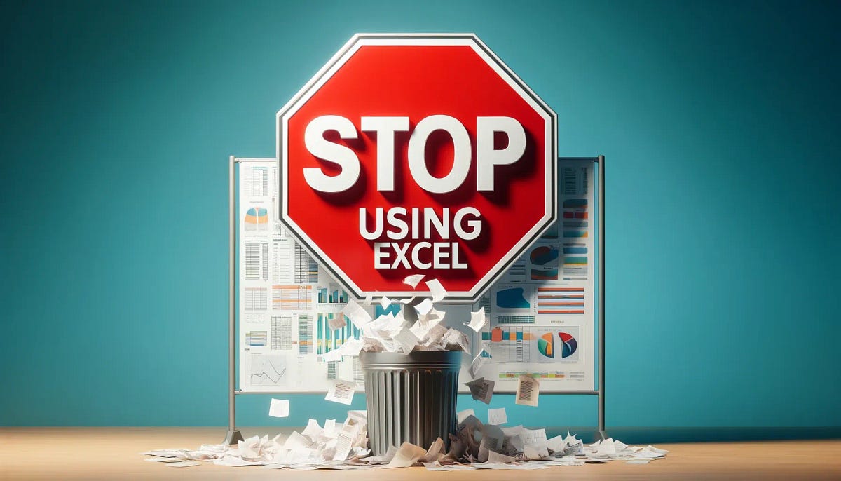 Stop Using Excel for Everything:. Excel is an incredible tool, renowned ...