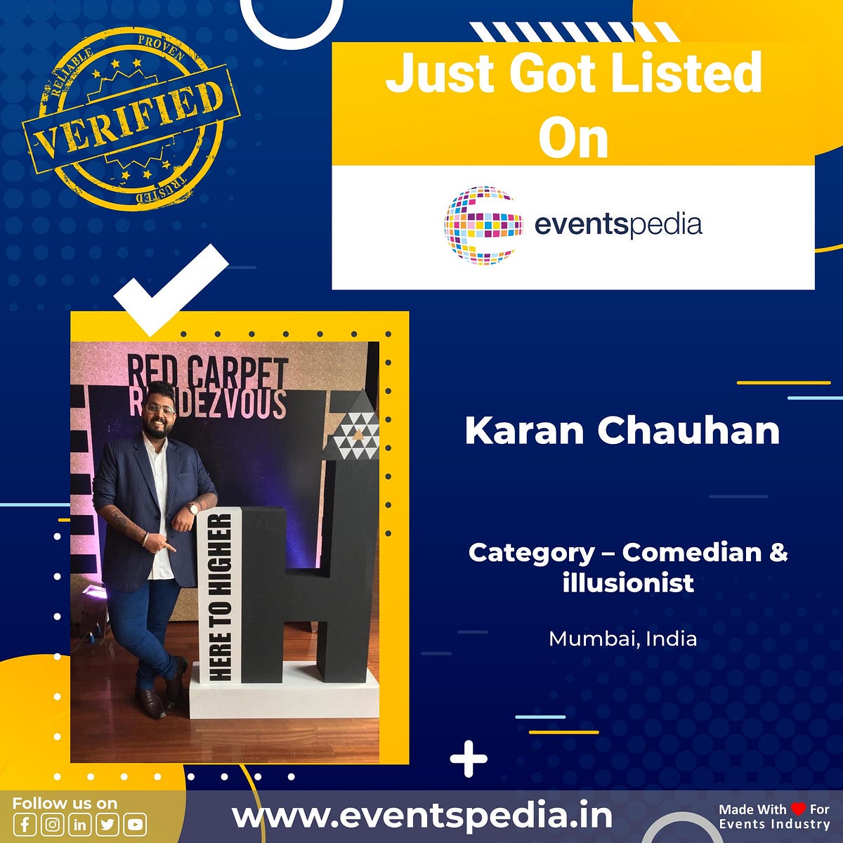Karan Chauhan - Eventspedia India - Medium