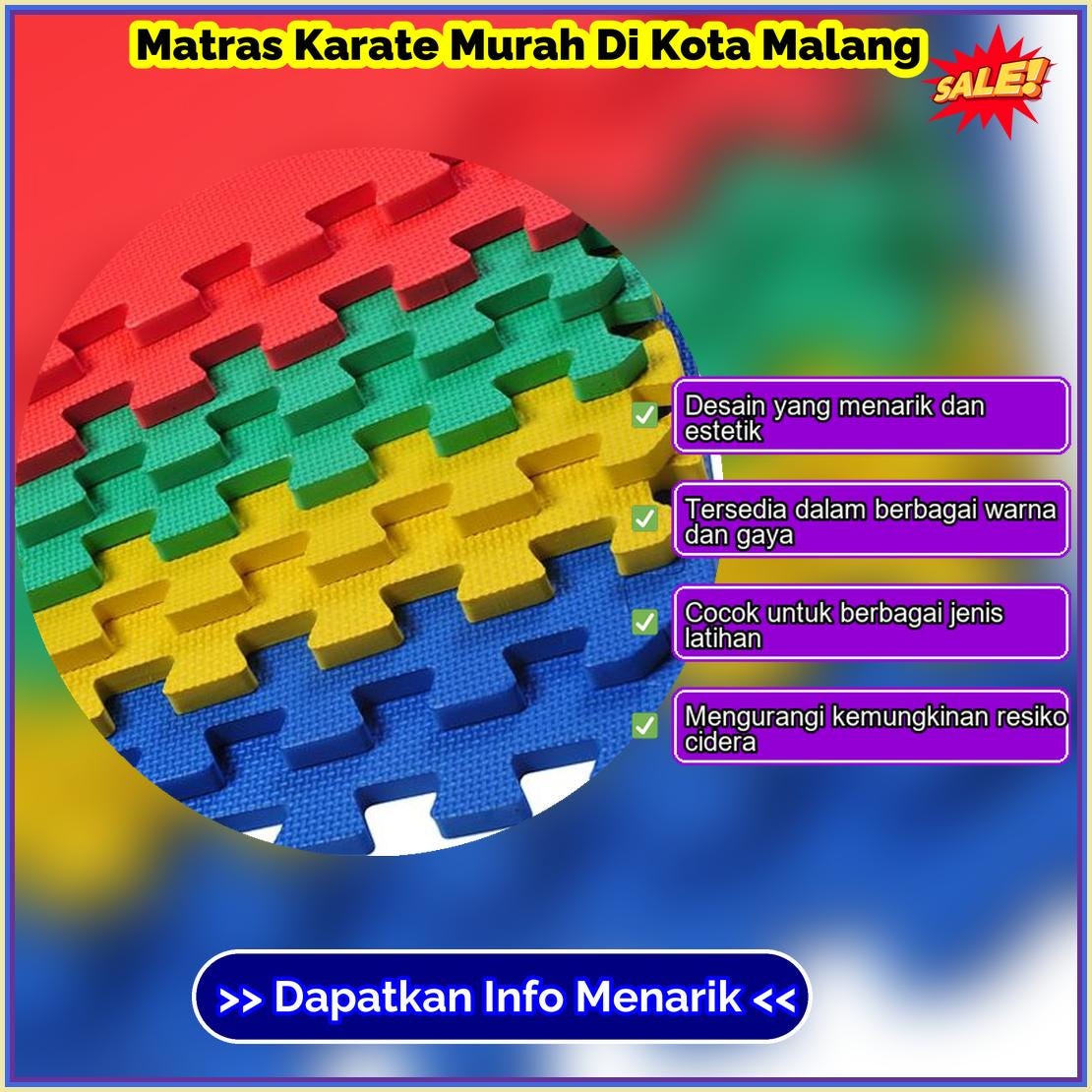 Matras Karate Murah Di Kota Malang - Matras Pabrik - Medium