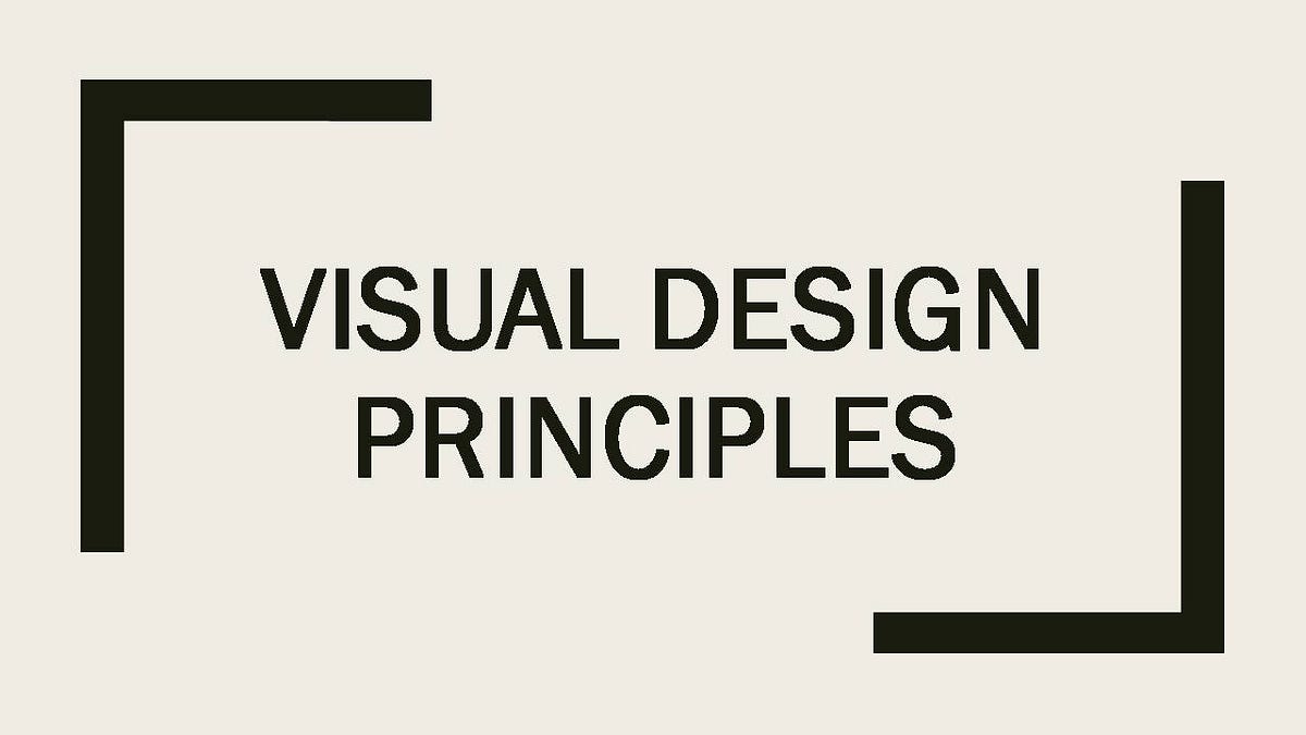 What are visual design principles? | by Shubham Sharma | Bootcamp