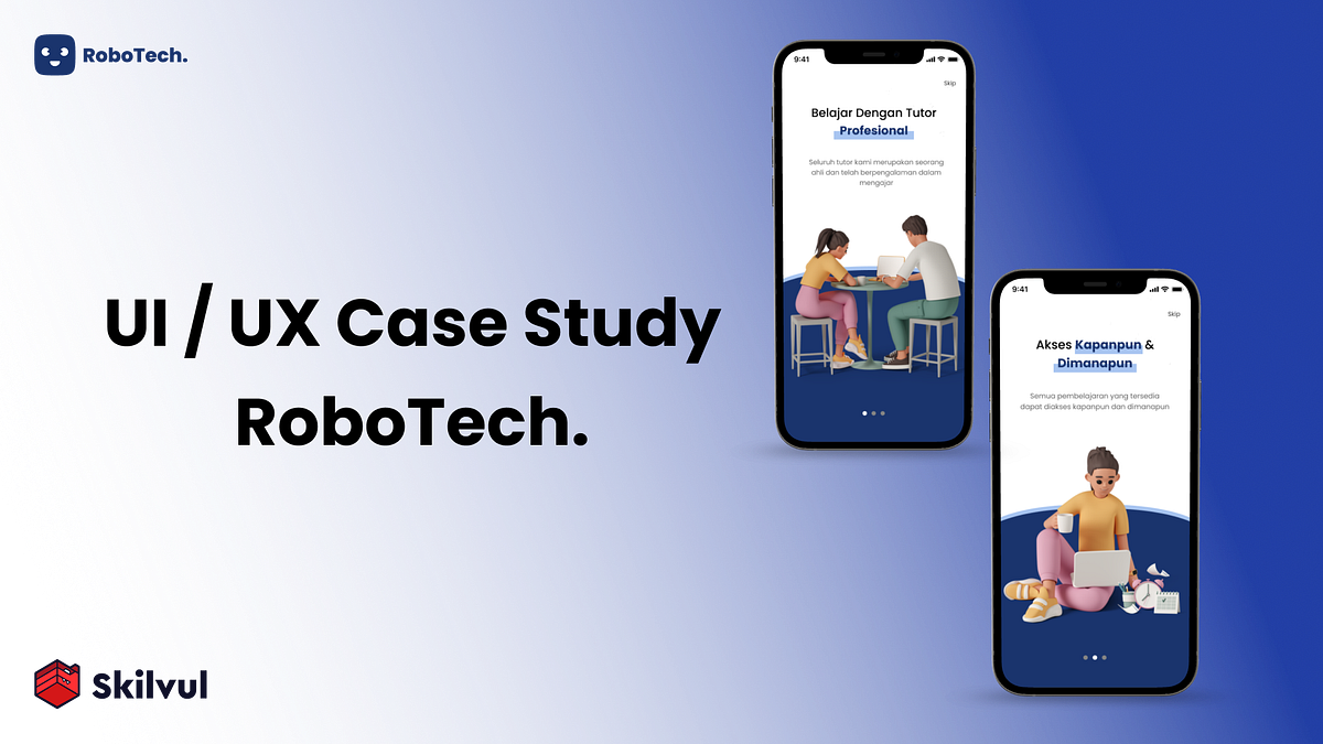 [ UI / UX Case Study : Aplikasi Pembelajaran Online — RoboTech.] | by Della Atika Putri | Medium
