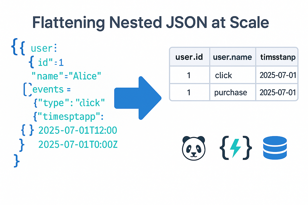 Handling Nested JSON at Scale with Pandas + Orjson + Normalize | by ...